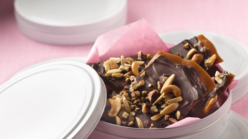 Triple-Nut Toffee Recipe - BettyCrocker.com