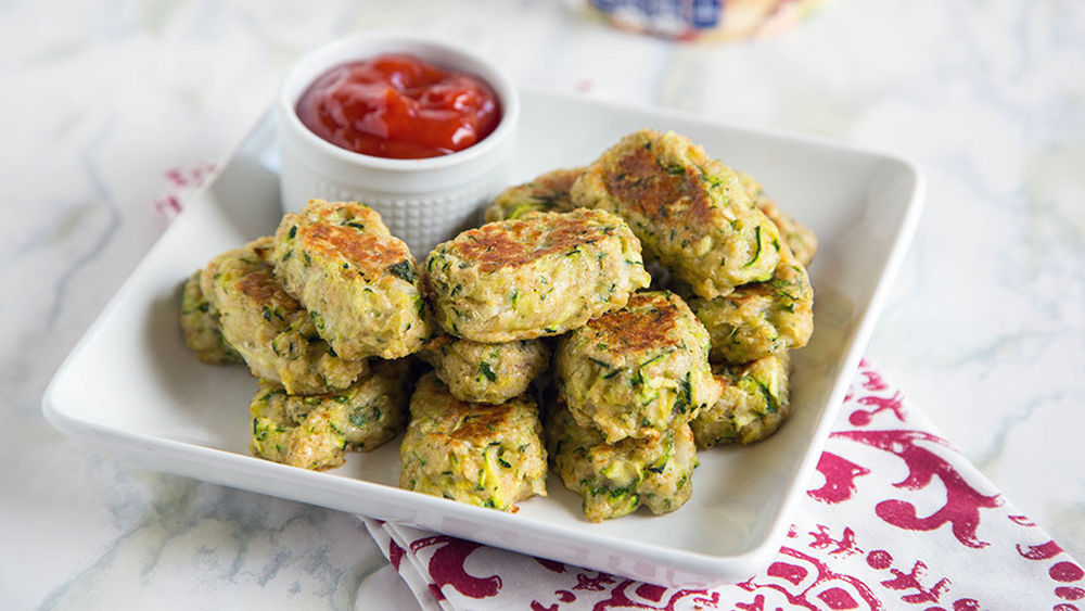 Oven-Fried Zucchini Tots recipe from Pillsbury.com