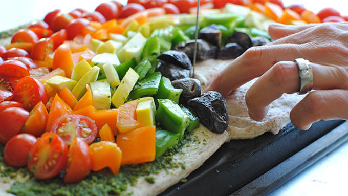 Rainbow Pizza Recipe - Tablespoon.com