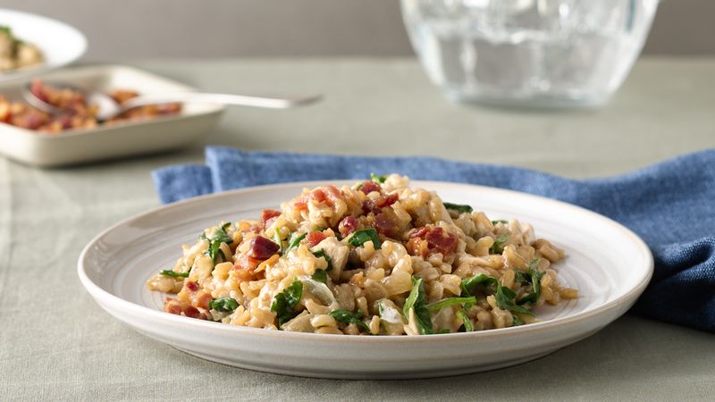 Chicken and Pancetta Risotto with Tallegio Recipe - BettyCrocker.com