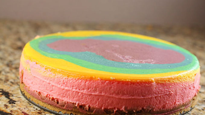 Rainbow Cheesecake Recipe - Tablespoon.com