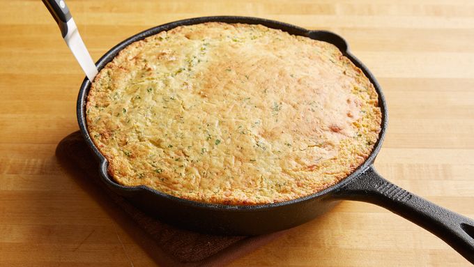 Upside-Down Cheesy Onion Cornbread Recipe - BettyCrocker.com