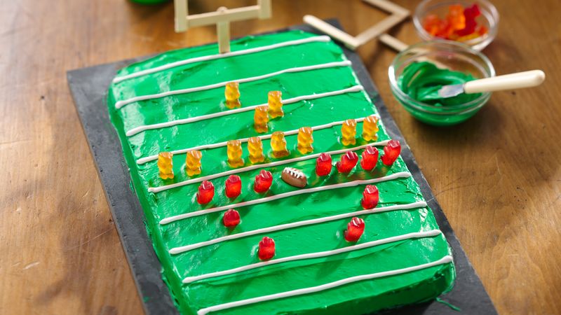 Football Field Brownies Recipe - BettyCrocker.com