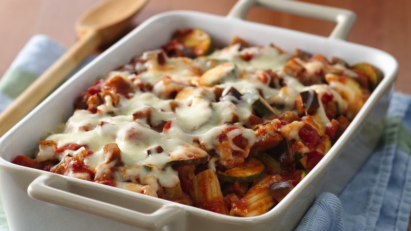 Cheesy Rigatoni with Eggplant Sauce Recipe - BettyCrocker.com