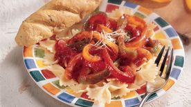 Three-Pepper Pasta Recipe - BettyCrocker.com
