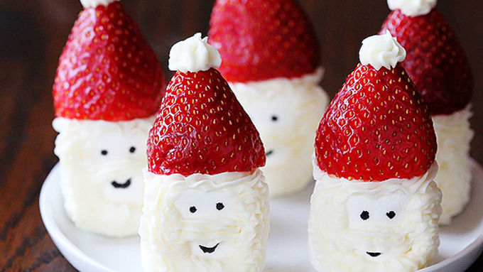 Santa Hat Marshmallow Snacks Recipe - Tablespoon.com