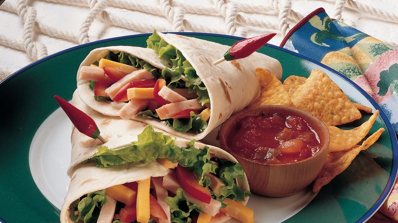Turkey Tortilla Cones Recipe - BettyCrocker.com