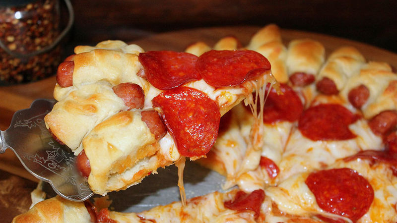 Crescent Dog Pizza Recipe - Pillsbury.com
