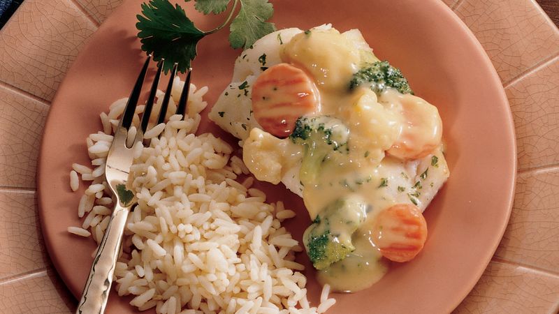 Cheesy Fish and Vegetables Recipe - Pillsbury.com