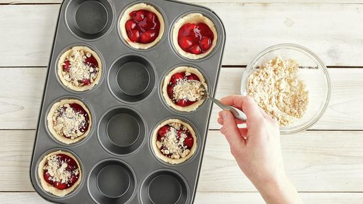 Mini Cherry Crumb Pies Recipe - Pillsbury.com