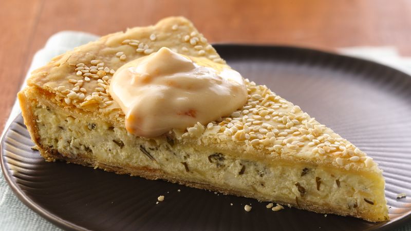 Extreme Cheese Tart with Apricot Cream Recipe - Pillsbury.com