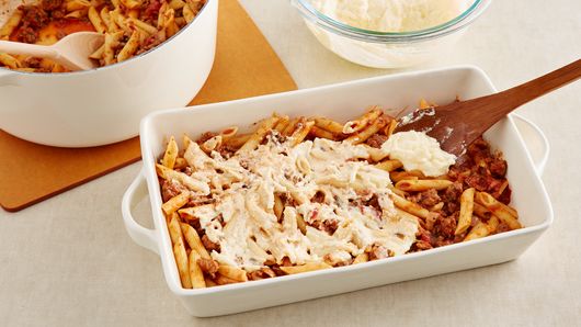 Easy Double Cheese Baked Penne Recipe - Pillsbury.com