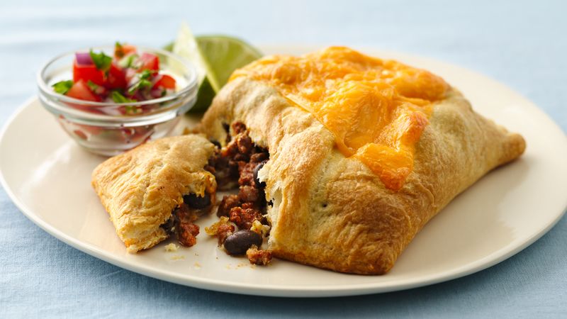 Big & Beefy Bean Pockets Recipe - Pillsbury.com