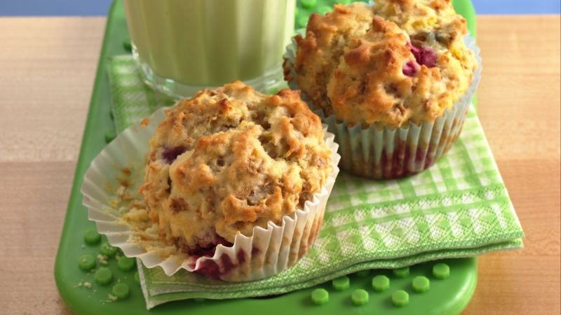 Sunny Lemon-Raspberry Muffins Recipe - BettyCrocker.com