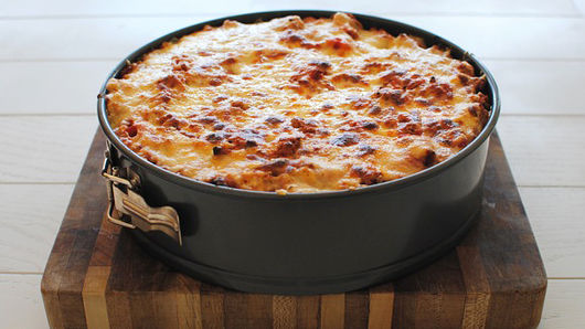 Rigatoni Pasta Pie Recipe - Tablespoon.com