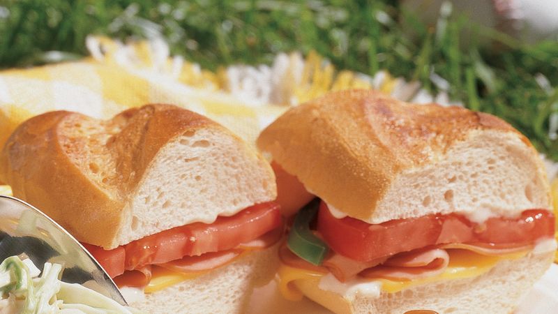 Hot Ham and Cheese Subs Recipe - Pillsbury.com