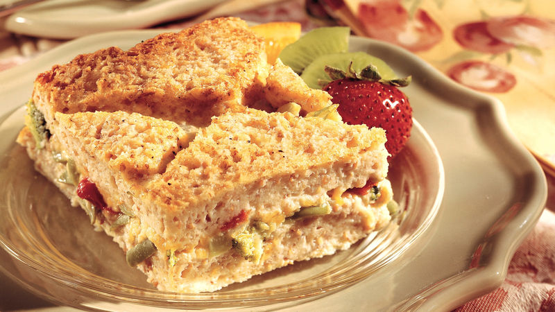 Cheesy Vegetable Strata Recipe - BettyCrocker.com