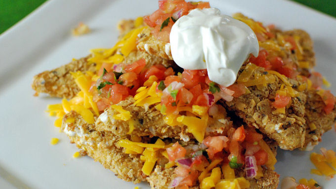 Mozzarella Stick Nachos Recipe - Tablespoon.com