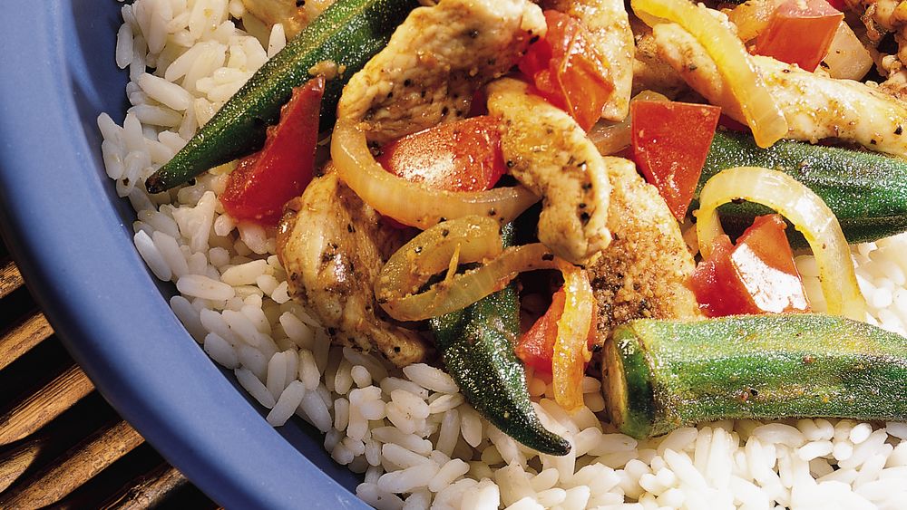 Louisiana Chicken and Okra Sauté Recipe - Pillsbury.com