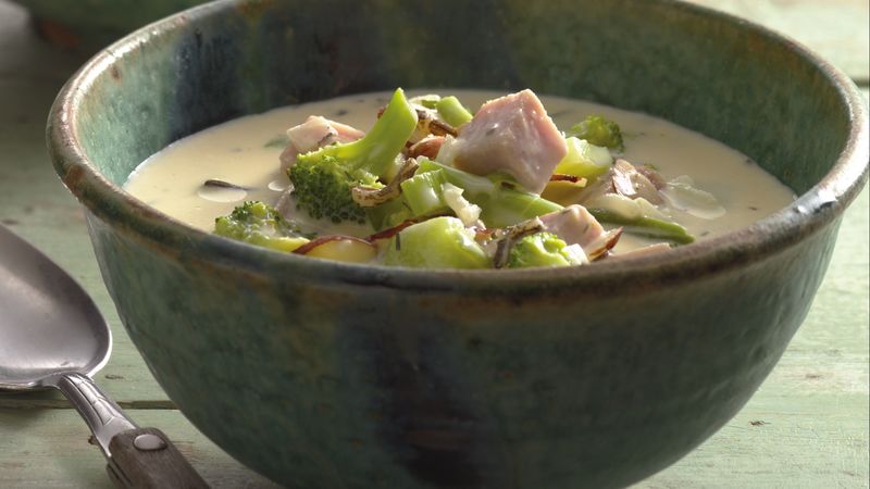 Creamy Broccoli and Wild Rice Soup Recipe - Pillsbury.com