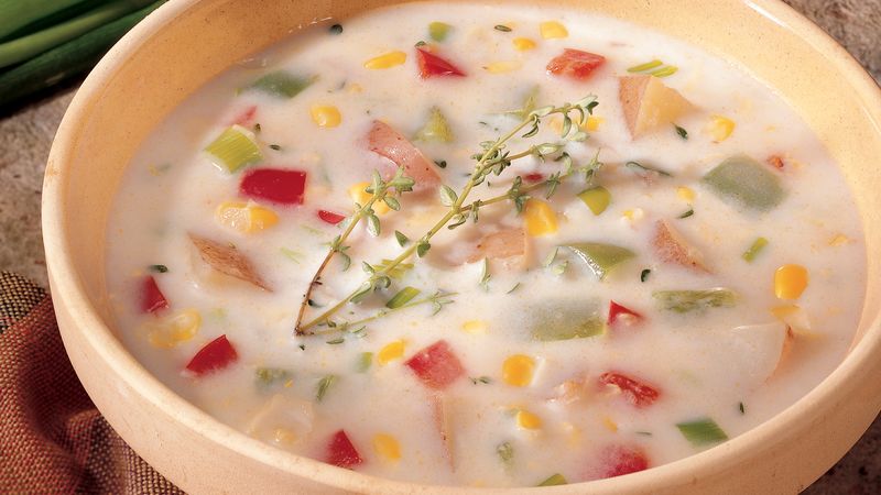 Chunky Vegetable Chowder Recipe - BettyCrocker.com