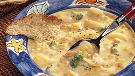 Seafood Chowder Pot Pie Recipe - BettyCrocker.com
