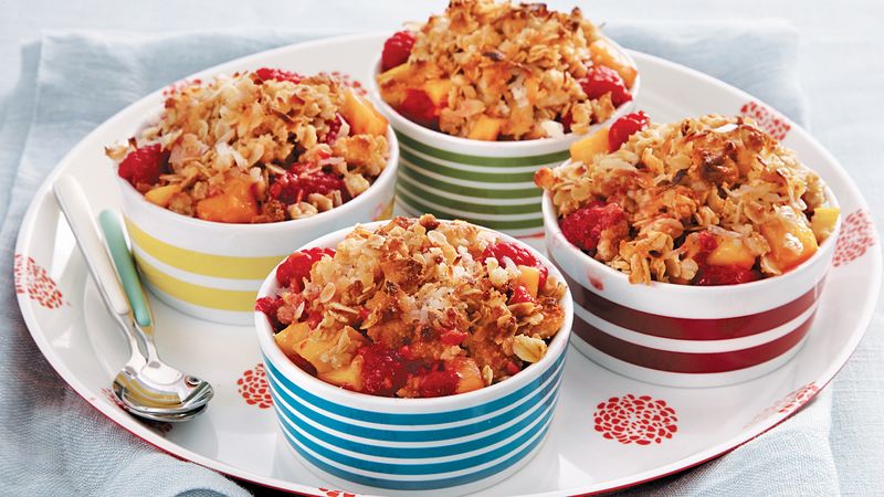 Mango-Raspberry Crisp Recipe - BettyCrocker.com