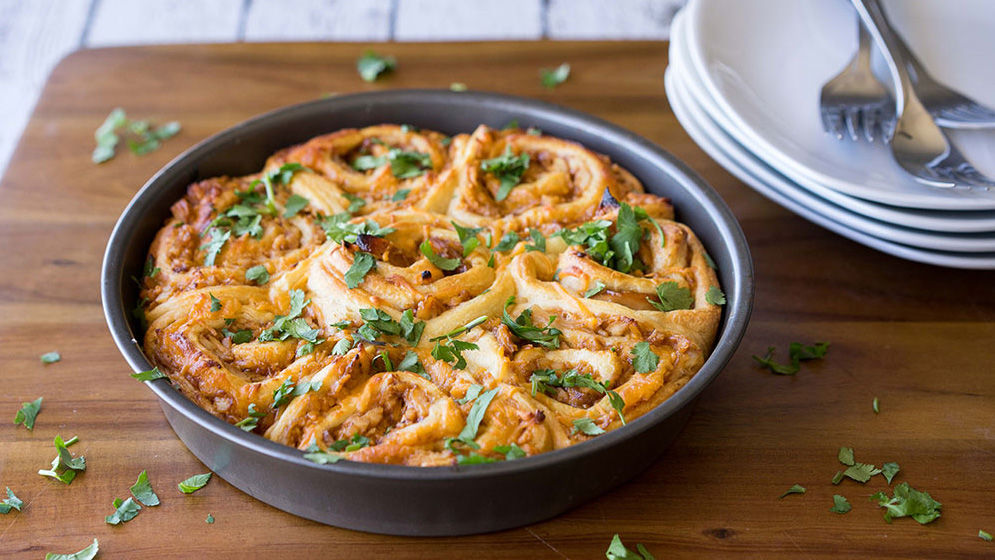 BBQ Chicken Pinwheel Bake recipe from Pillsbury.com