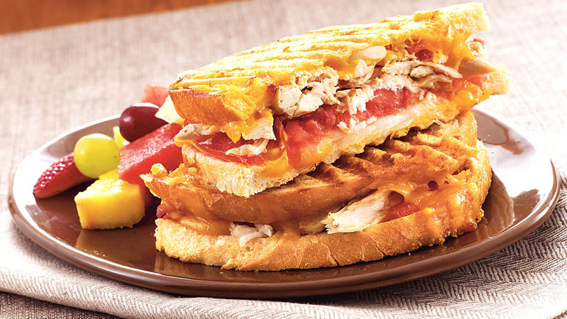 Smoky Chicken Melt Paninis Recipe - BettyCrocker.com