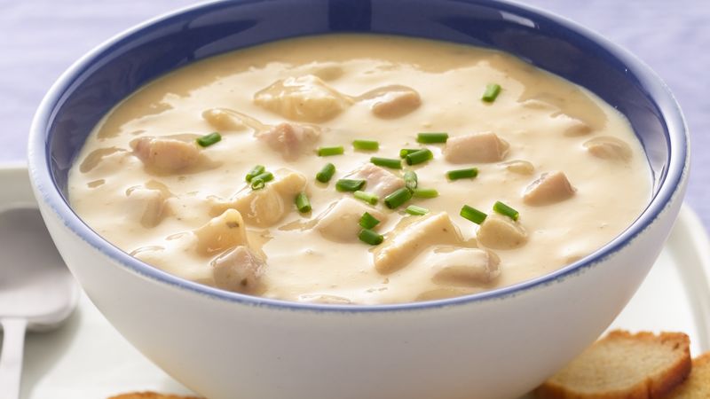 Cheesy Chicken and Ham Chowder Recipe - BettyCrocker.com