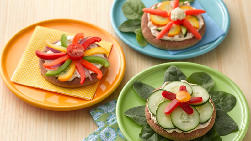 Veggie Pizza Flower Recipe - BettyCrocker.com