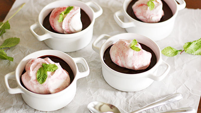 Chocolate-Raspberry Pots de Creme Recipe - Tablespoon.com