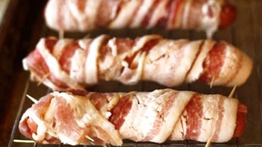 Ultimate Bacon Cheese Dogs Recipe - Tablespoon.com