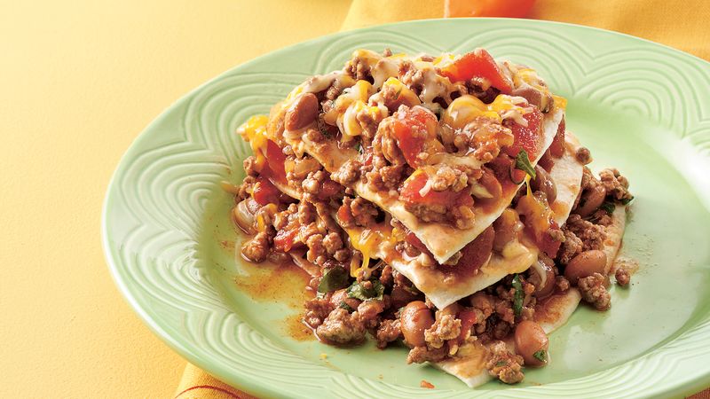 Mexican Layered Tostada Recipe - Pillsbury.com