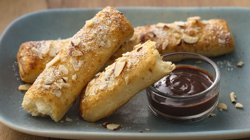 Toasted Almond Sticks with Chocolate Orange Sauce Recipe - Pillsbury.com