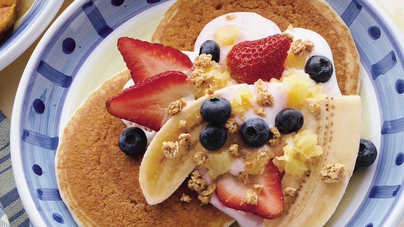 Pancake Banana Splits Recipe - Pillsbury.com
