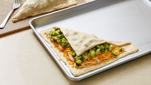 Family-Style Chicken Broccoli Cheddar Calzones Recipe - Pillsbury.com