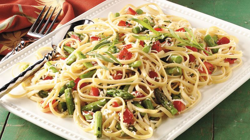 Linguine with Tarragon Vegetables Recipe - BettyCrocker.com