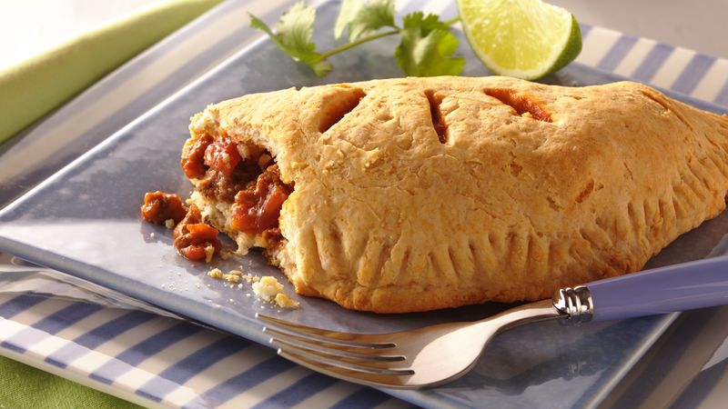 Beef and Spicy Sausage Foldovers Recipe - BettyCrocker.com