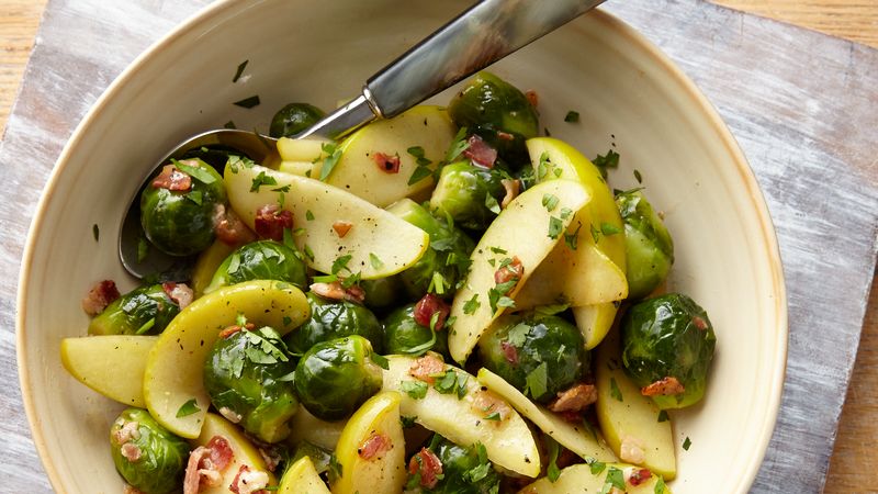 Brussels Sprouts with Apple Recipe - Tablespoon.com