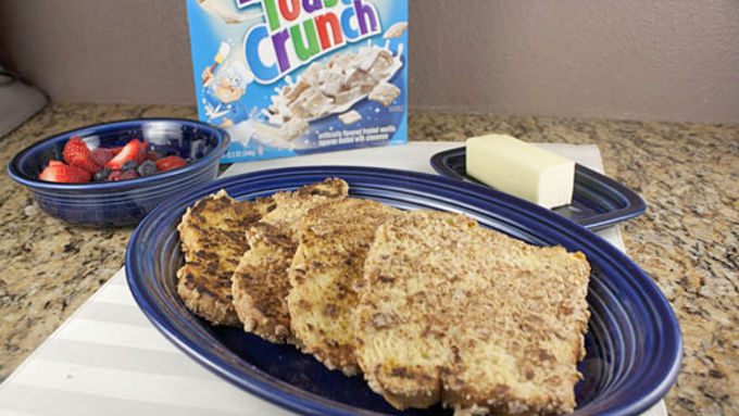 Frosted Crunch French Toast Recipe - Tablespoon.com