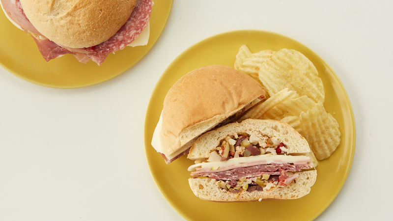 Mini Muffaletta Sandwiches Recipe - Tablespoon.com