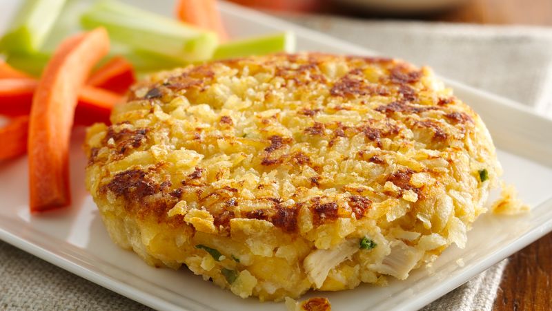Crispy Coated Potato Chicken Cakes Recipe - BettyCrocker.com