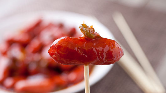 Slow-Cooker Bourbon Cocktail Wieners Recipe - Tablespoon.com