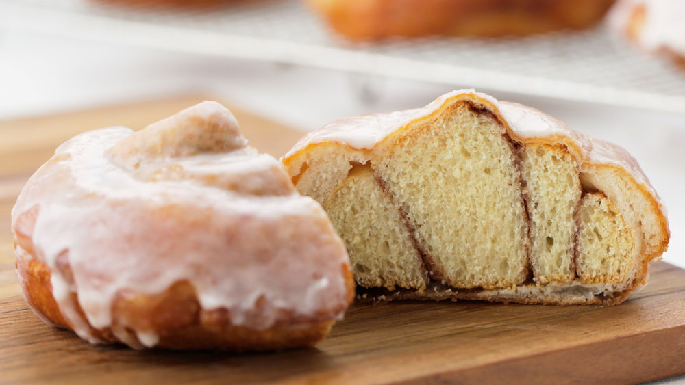 Cinnamon Roll-Stuffed Doughnuts recipe from Pillsbury.com