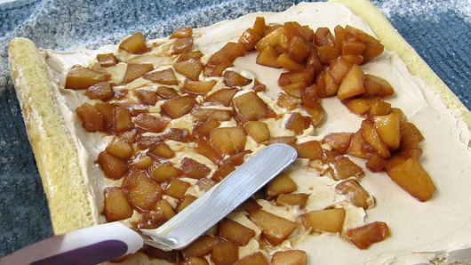 Apple Roll Cake with Caramel Frosting Recipe - Tablespoon.com