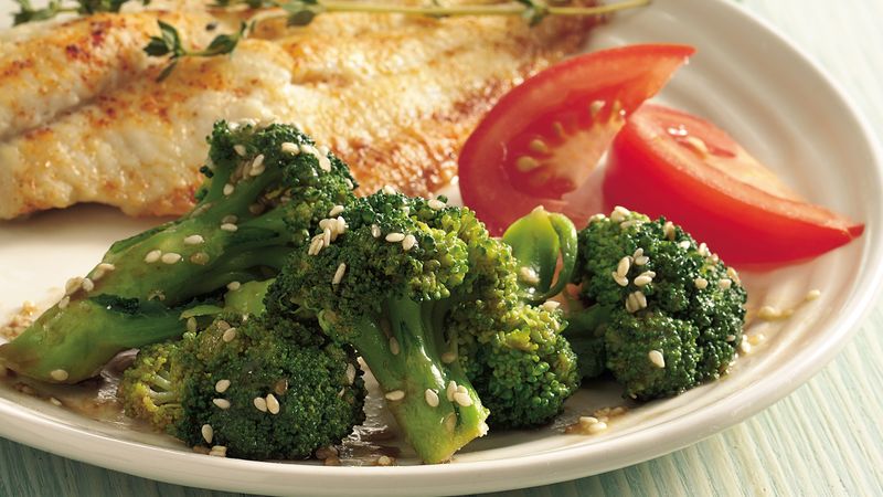 Sesame Buttered Broccoli Recipe - BettyCrocker.com