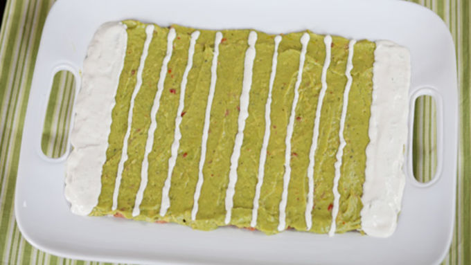 Football Field Game Dip Recipe - Tablespoon.com