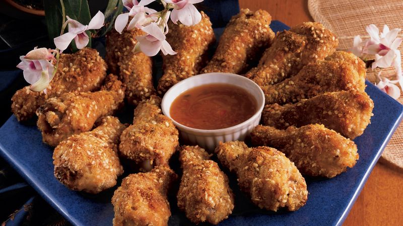 Sesame Chicken Drummies Recipe - Pillsbury.com