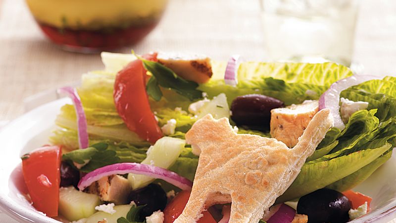 Scaredy-Cat Greek Chicken Salad Recipe - BettyCrocker.com